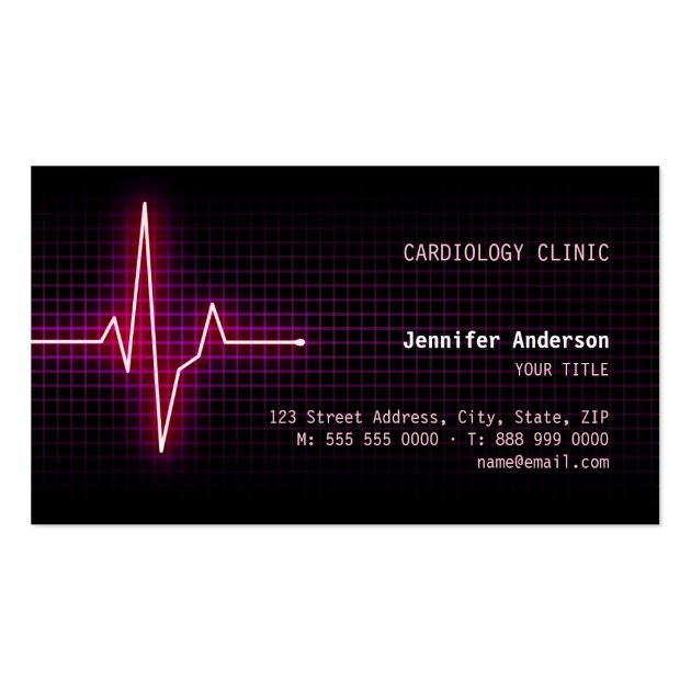 Pulse Heartbeat Cardiology business card