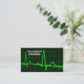 Pulse Rate Design, EMT, Paramedic Business Card | Zazzle