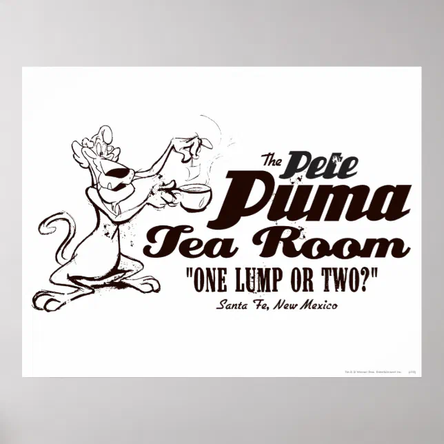 Puma Pete Tea Room Poster | Zazzle