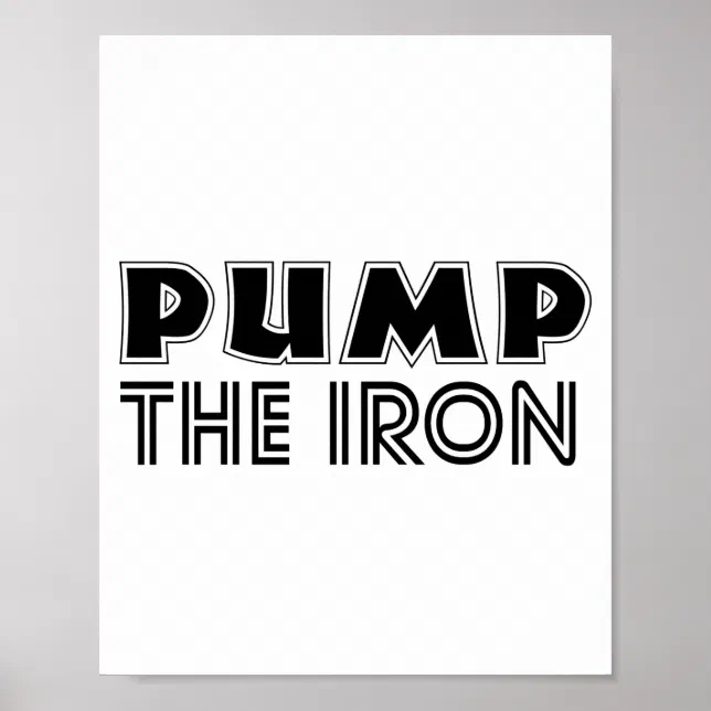 Pump The Iron Pump Cover Gym Workout Poster | Zazzle