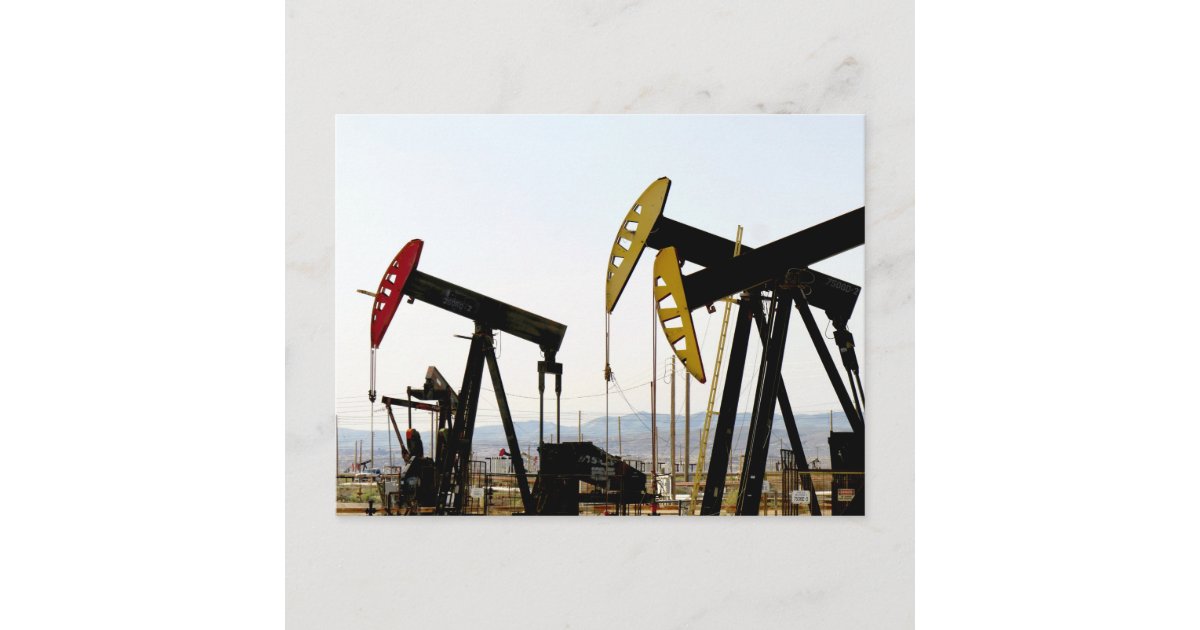 Pumpjacks postcard | Zazzle