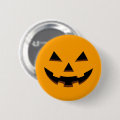 Pumpkin Face / Button Pin | Zazzle