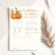 Pumpkin Fall Baby Predictions Advice Game Card | Zazzle