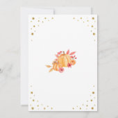 Pumpkin FIVE Birthday 5THh Fall Party Gold Invite | Zazzle