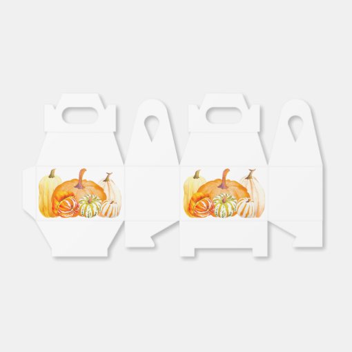 Pumpkin Harvest on a Gable Favor Box | Zazzle