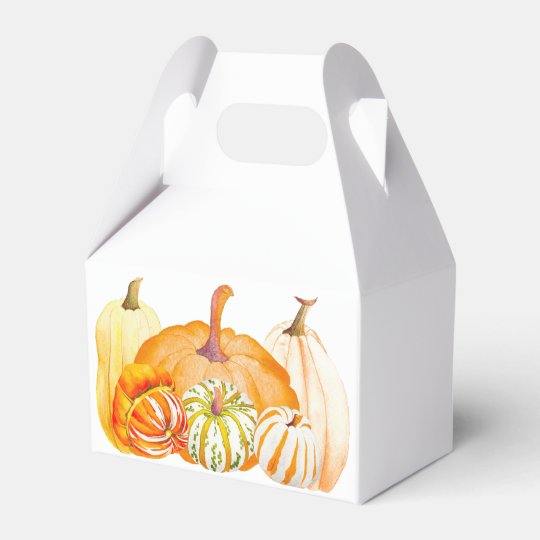 Pumpkin Harvest on a Gable Favor Box | Zazzle.com