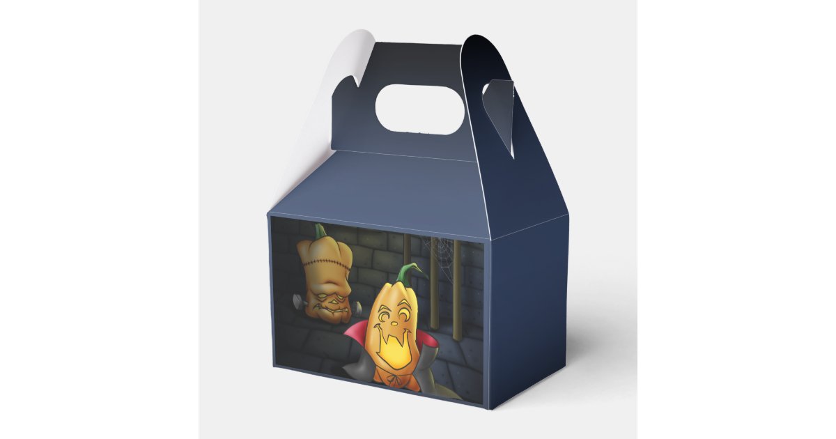 Pumpkin Monsters Halloween Favor Box | Zazzle