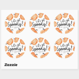 Pumpkin Patch Halloween Classic Round Sticker | Zazzle