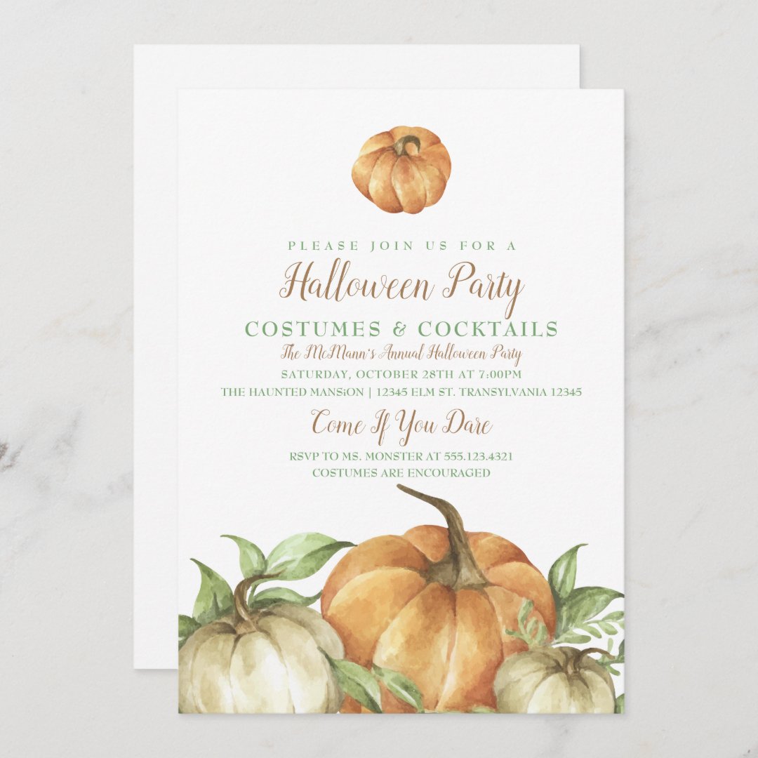Pumpkin Patch Party Invitation | Zazzle