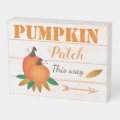 Pumpkin Patch This Way | Rustic Sign | Zazzle
