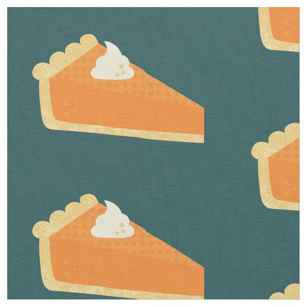 I Love Pumpkin Pie Fabric | Zazzle