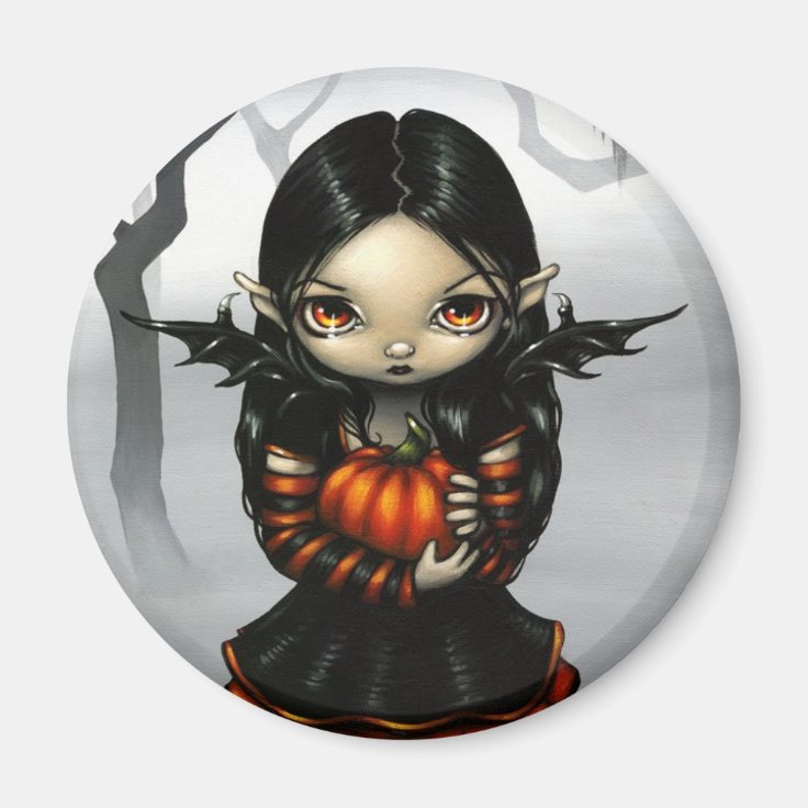 Pumpkin Pixie Magnet | Zazzle