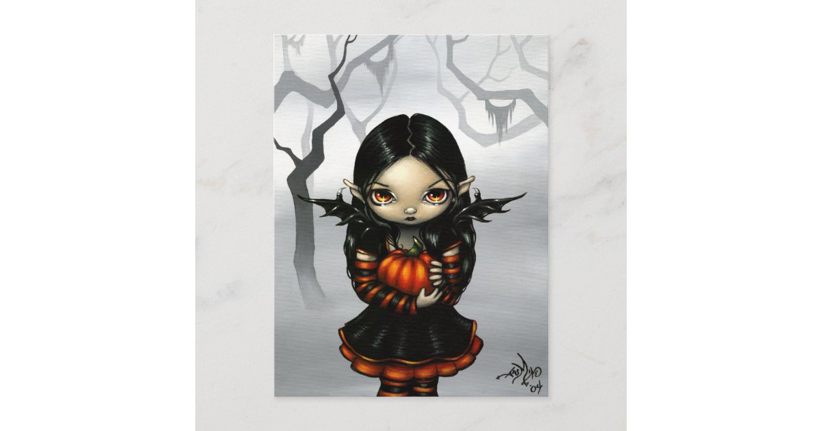 "Pumpkin Pixie" Postcard | Zazzle