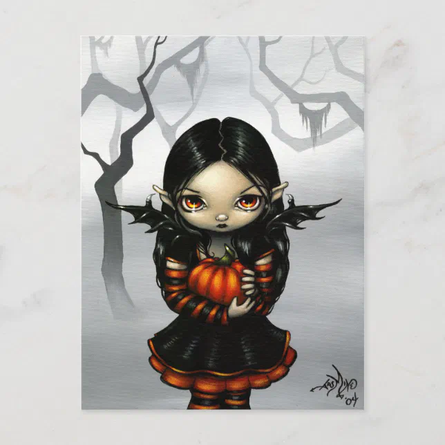 "Pumpkin Pixie" Postcard | Zazzle