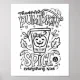 Pumpkin Spice Coloring Page Poster | Zazzle