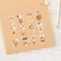 Pumpkin Spice Latte Stickers Pack | Zazzle