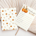 Pumpkin Wishes for Baby Baby Shower Advice Card | Zazzle