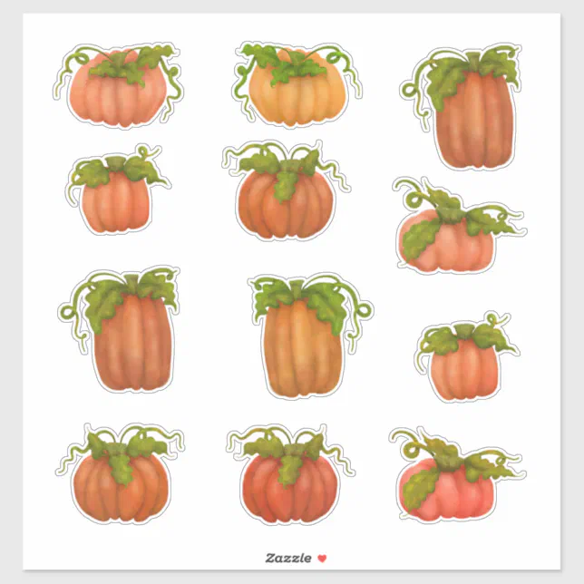 Pumpkins Pumpkins Pumpkins Sticker | Zazzle