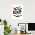 Pun-tuation Marks Funny Punctuation Pun Poster | Zazzle