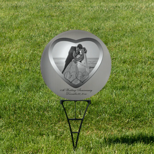 Punched Tin 10 Year Anniversary Sign | Zazzle