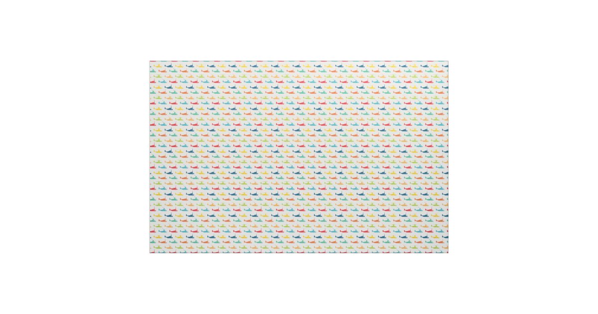 Punchy Primaries V-22 Osprey Pattern Fabric | Zazzle