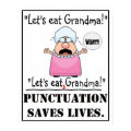 Punctuation Saves Lives - Poster | Zazzle