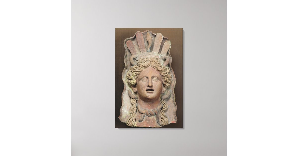 Punic mask representing Demeter Canvas Print | Zazzle