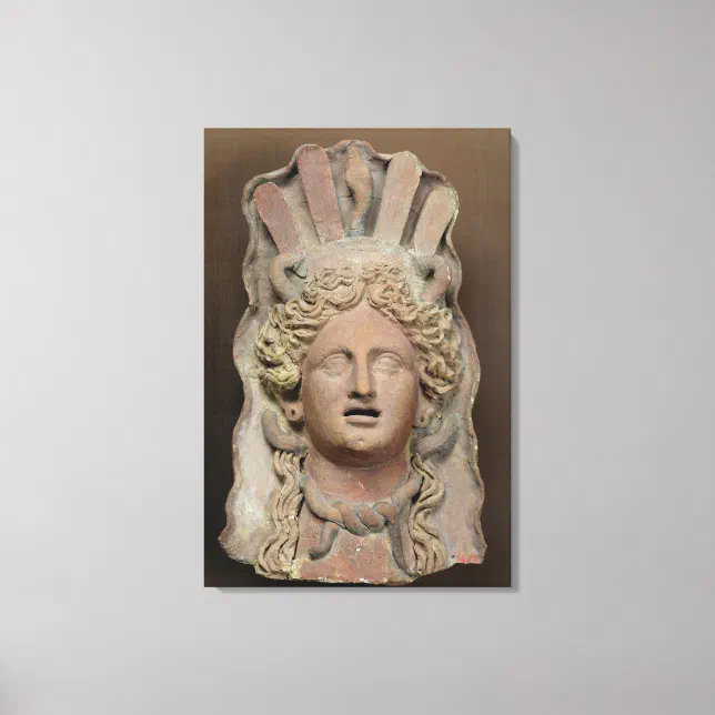 Punic mask representing Demeter Canvas Print | Zazzle