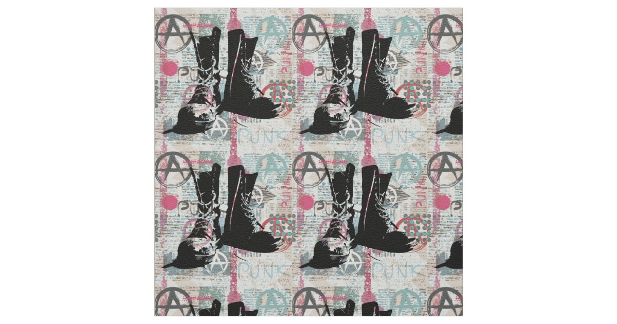 Punk ! fabric | Zazzle