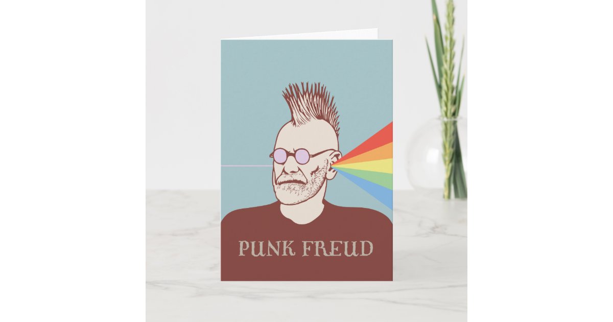 Punk Freud Card | Zazzle
