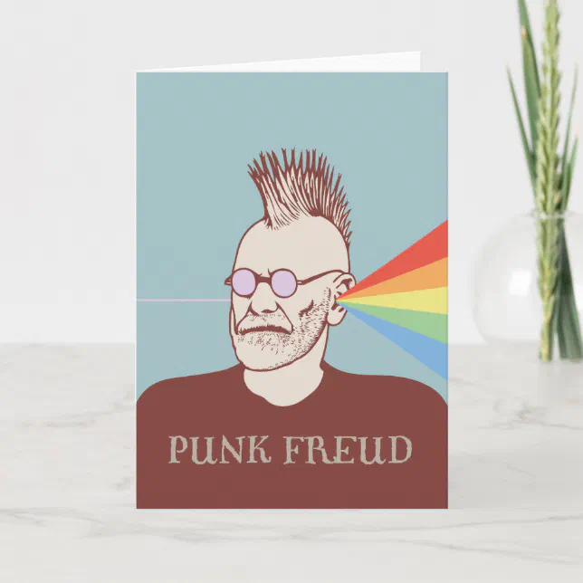 Punk Freud Card | Zazzle