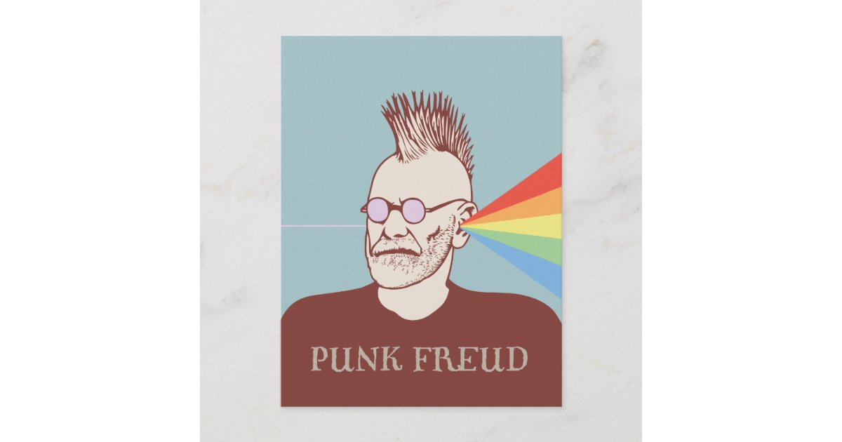 Punk Freud Postcard | Zazzle