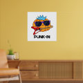 Punk-in Funny Punk Rock Pumpkin Pun Poster | Zazzle
