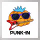 Punk-in Funny Punk Rock Pumpkin Pun Poster | Zazzle