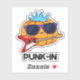 Punk-in Funny Punk Rock Pumpkin Pun Sticker | Zazzle