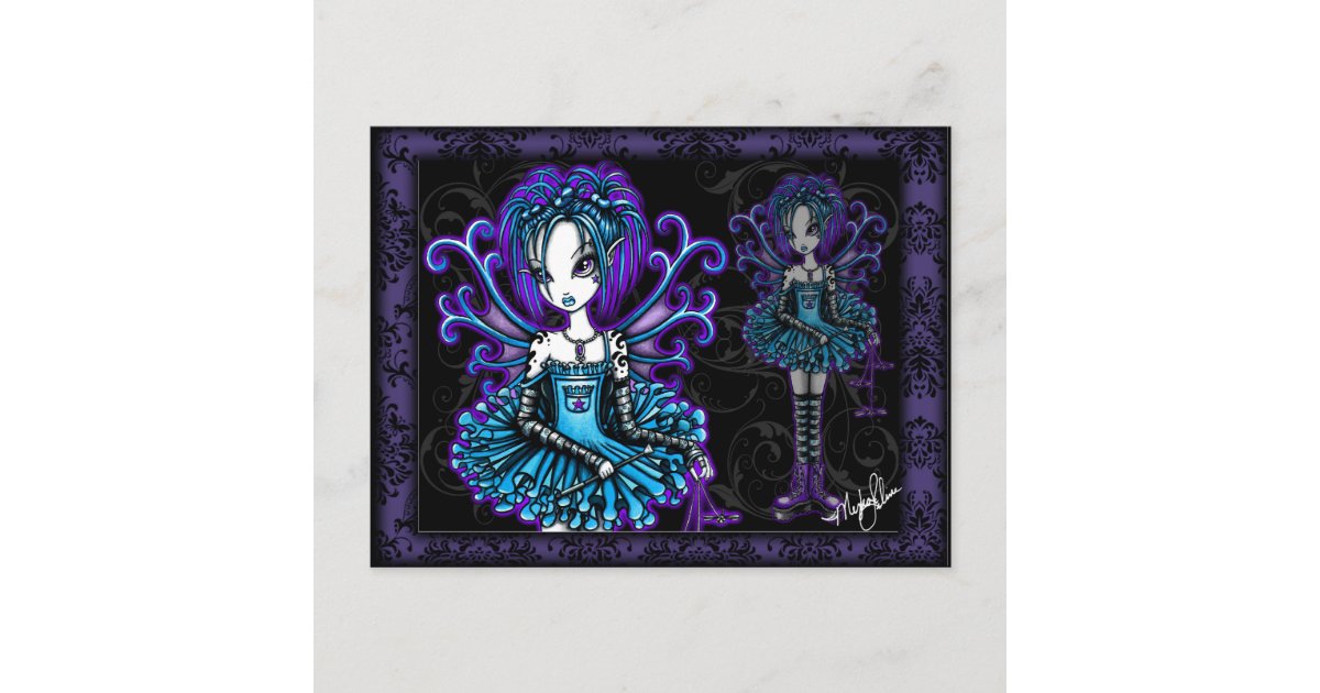 Punk Piper Dragonfly Postcard | Zazzle