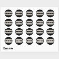 PUNK ROCKER RAZOR BLADE CLASSIC ROUND STICKER | Zazzle