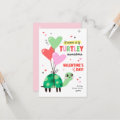 Punny Turtle Valentine's Day Kids Classroom Card | Zazzle