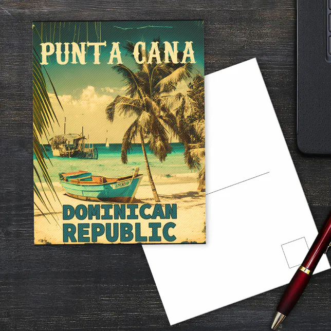 Punta Cana Dominican Republic Beach Vintage 80s Postcard | Zazzle