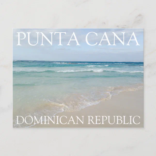 Punta Cana, Dominican Republic Relaxing Beach Postcard | Zazzle