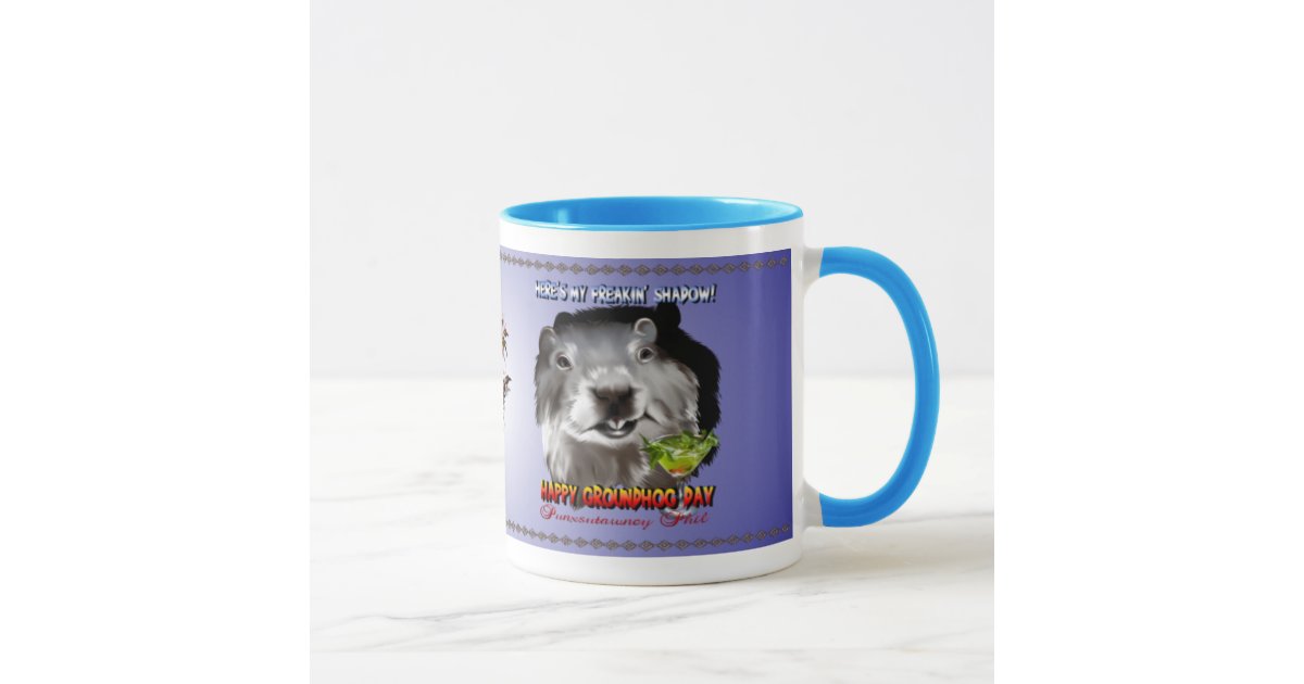 Punxsutawney Phil's Shadow Mug | Zazzle