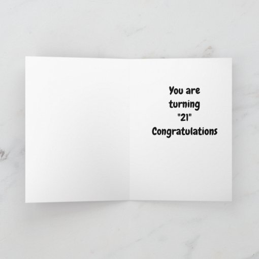 PUP IS SO "EXCITED" FOR YOUR **21st BIRTHDAY** Card | Zazzle