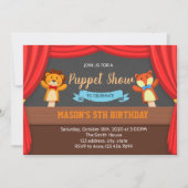 Puppet show party invitation | Zazzle