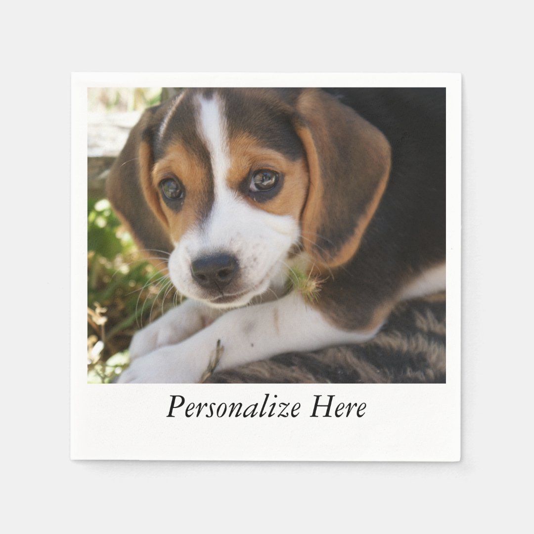 Puppy Beagles Napkins | Zazzle
