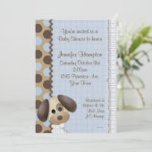 Puppy Dog Baby Shower Invitation | Zazzle