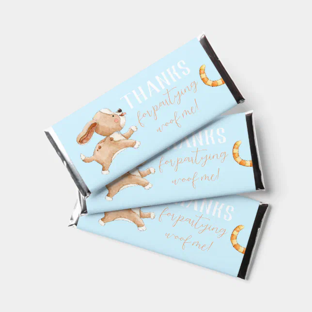 Puppy Dog Birthday Party Favor Candy Bar Wrapper | Zazzle