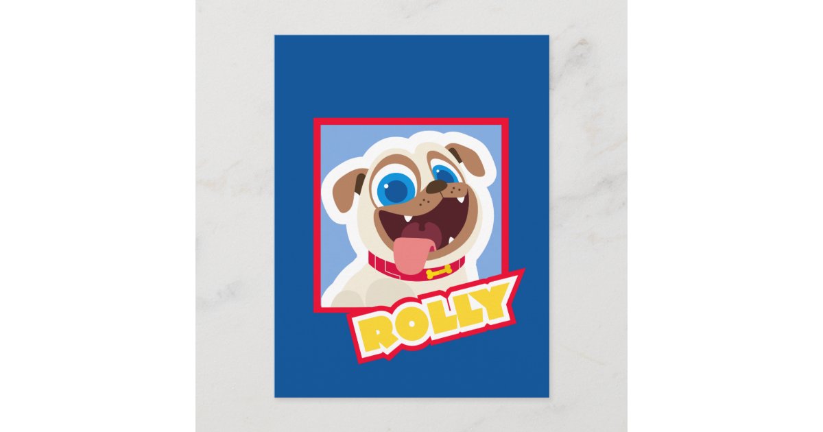 Puppy Dog Pals | Cartoon Rolly Postcard | Zazzle