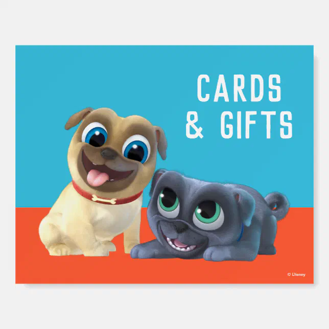 Puppy Dog Pals Chalkboard Birthday Cards & Gifts Foam Board | Zazzle