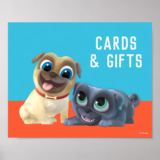 Puppy Dog Pals Chalkboard Birthday Poster | Zazzle