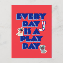 Puppy Dog Pals | Every Day is a Play Day Postcard | Zazzle